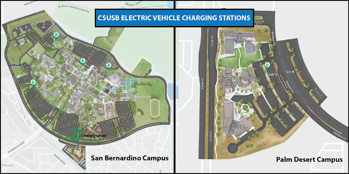 Electric Vehicle Charging | Parking and Transportation Services | CSUSB
