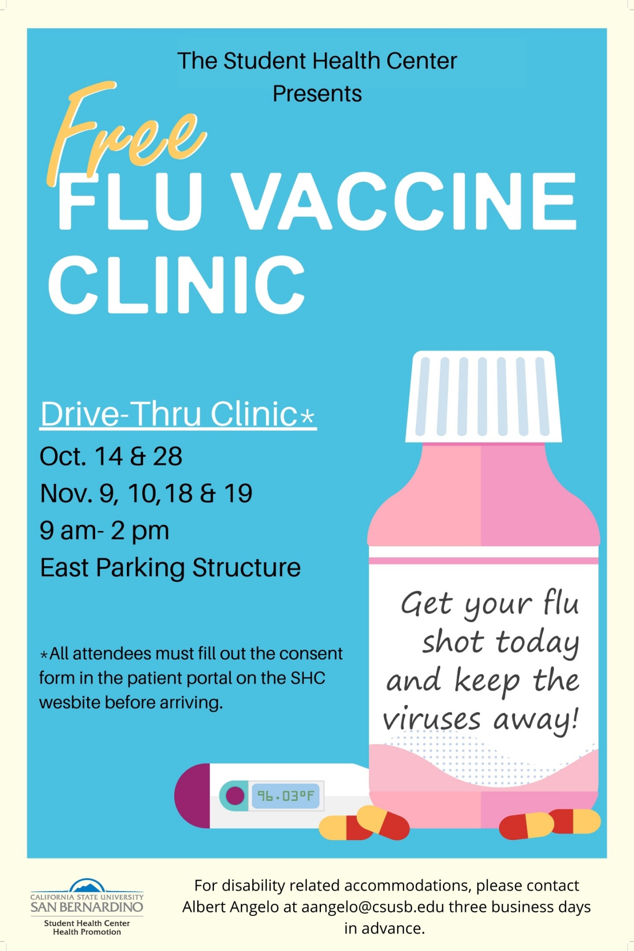 Immunizations | Student Health Center | CSUSB