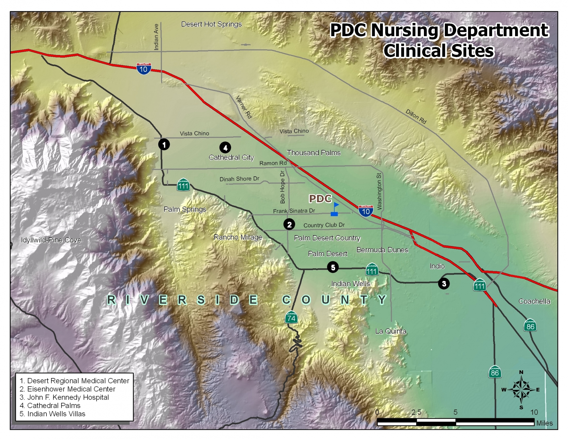 Palm Desert Campus Clinical Sites | Department of Nursing | CSUSB