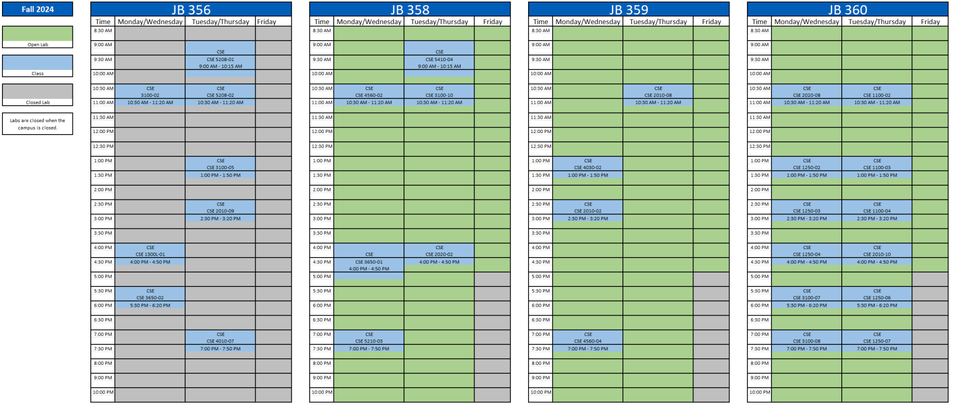 Computer Labs & Support | School of Computer Science & Engineering | CSUSB