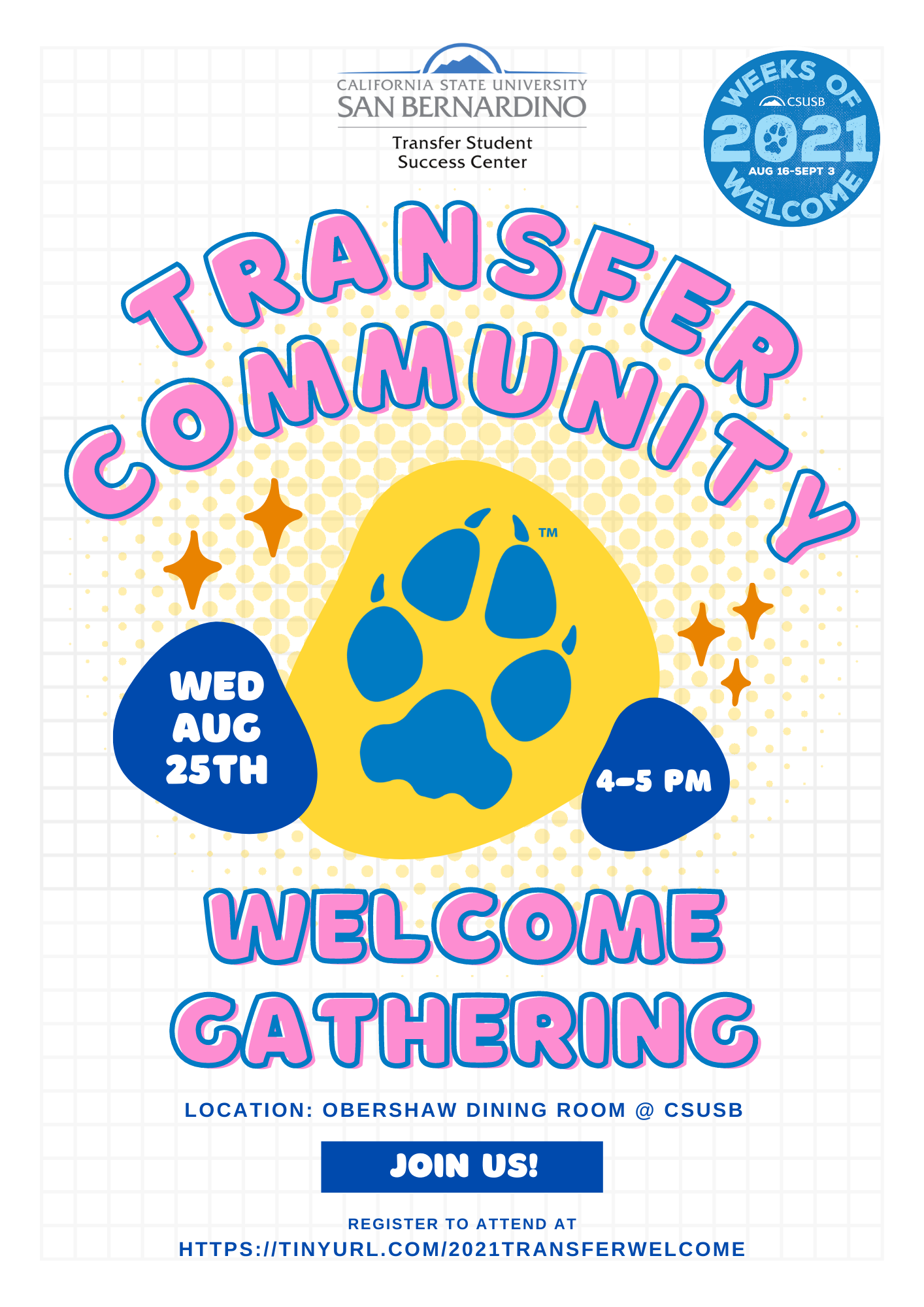 Transfer Community Welcome Gathering | CSUSB